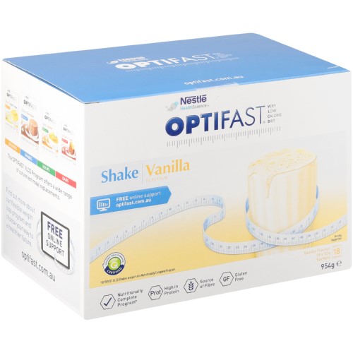 Optifast Shake Box Vanilla (18) - Nutritional Solutions